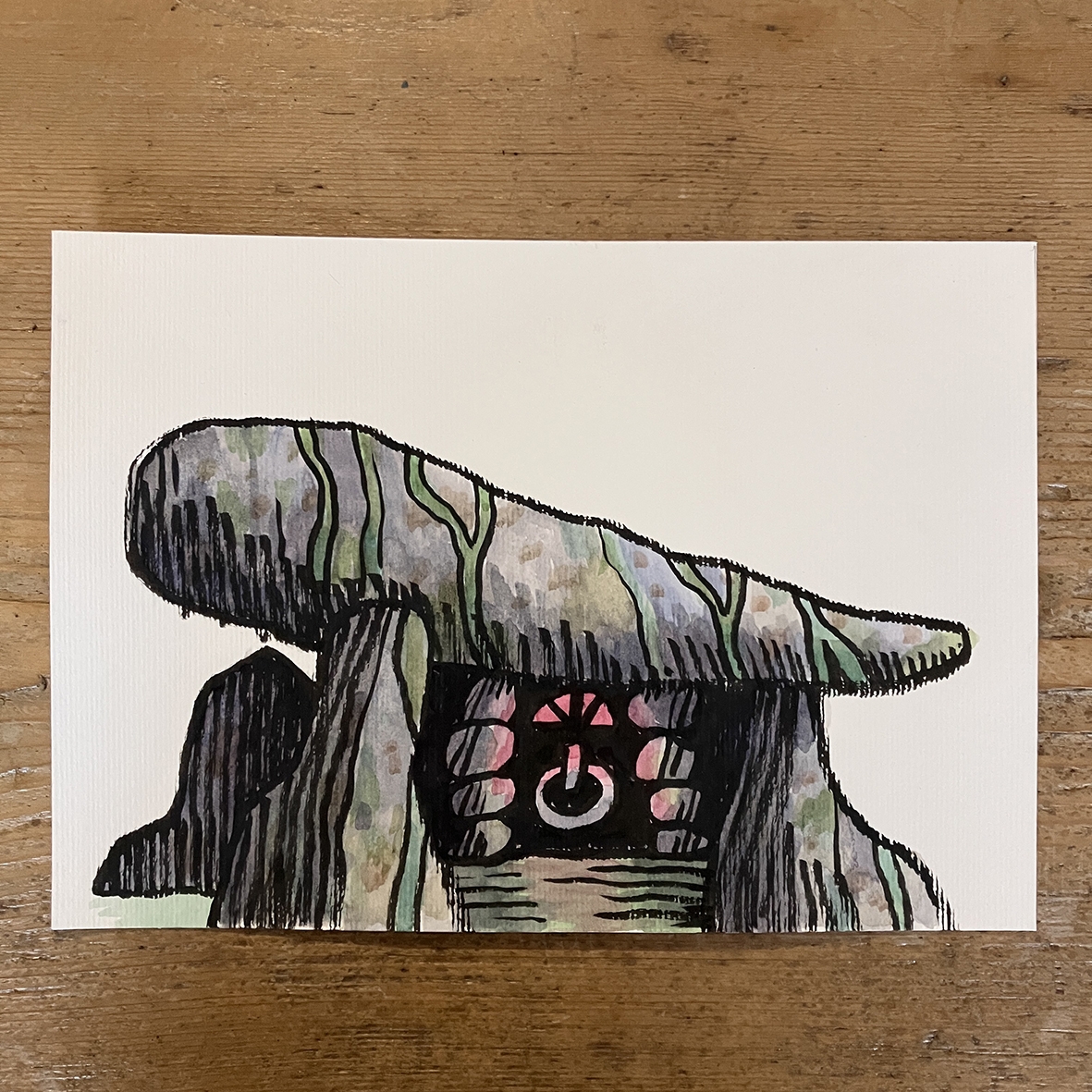 Front Door watercolour painting - Pete Fowler Shop