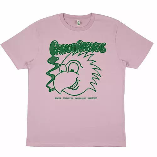 PINK PARROT RECORDS BAG TEE SHIRT - SAVAGE PENCIL!!!! - Trunk Records